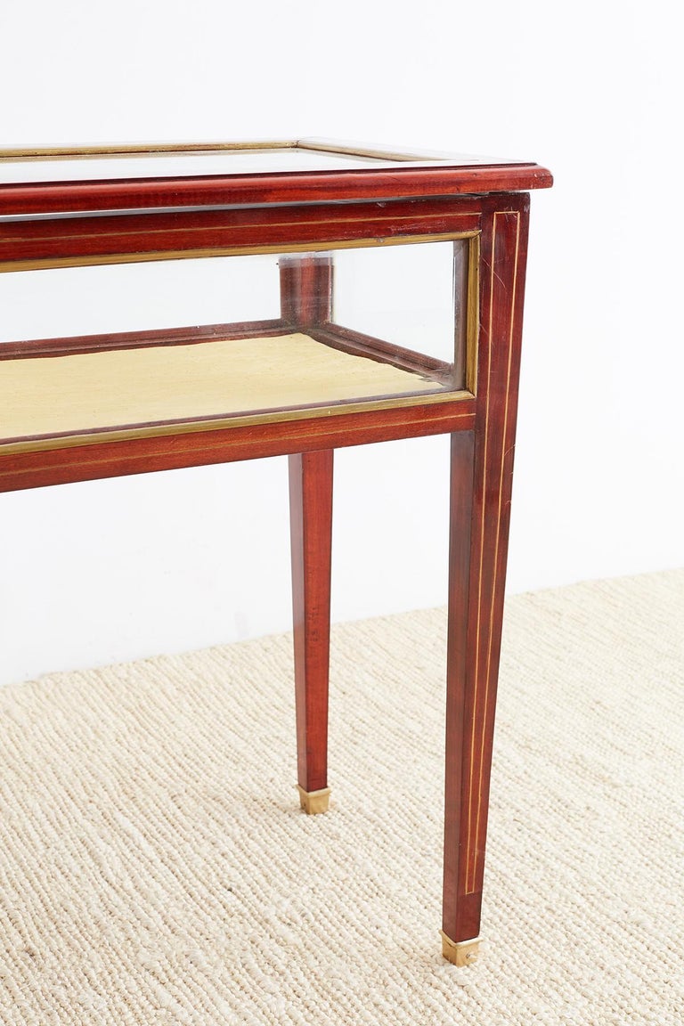 Pair of English Neoclassical Vitrines or Display Tables at 1stDibs