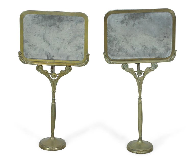 Pair of English Regency Bronze Candlestick Reflectors For Sale at 1stDibs