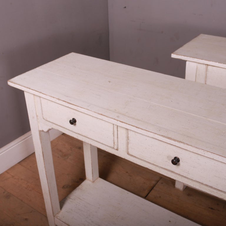 Pair of English Serving Tables For Sale at 1stDibs