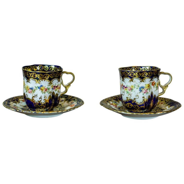 Pair of English Staffordshire Cups from the 19th Century For Sale at ...