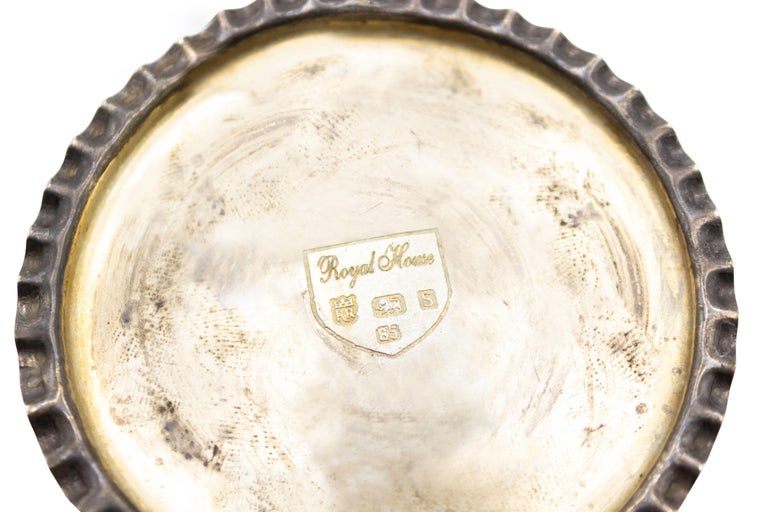 Pair of English Victorian Hammered Metal Boxes For Sale at 1stDibs