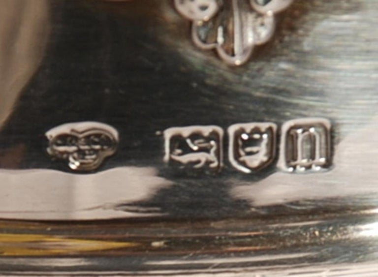 Pair of English Victorian Sterling Silver Monteith Centerpiece Bowls at ...