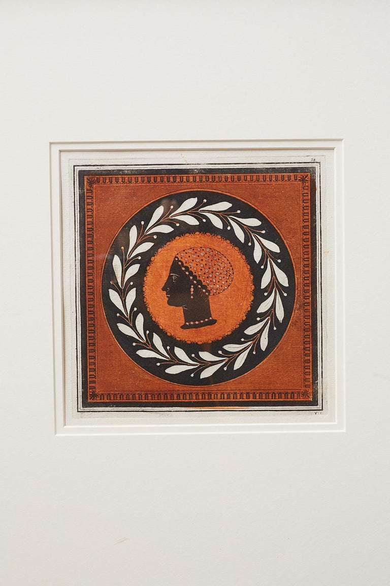 Pair of English William Hamilton Greco-Roman Engravings For Sale at 1stDibs