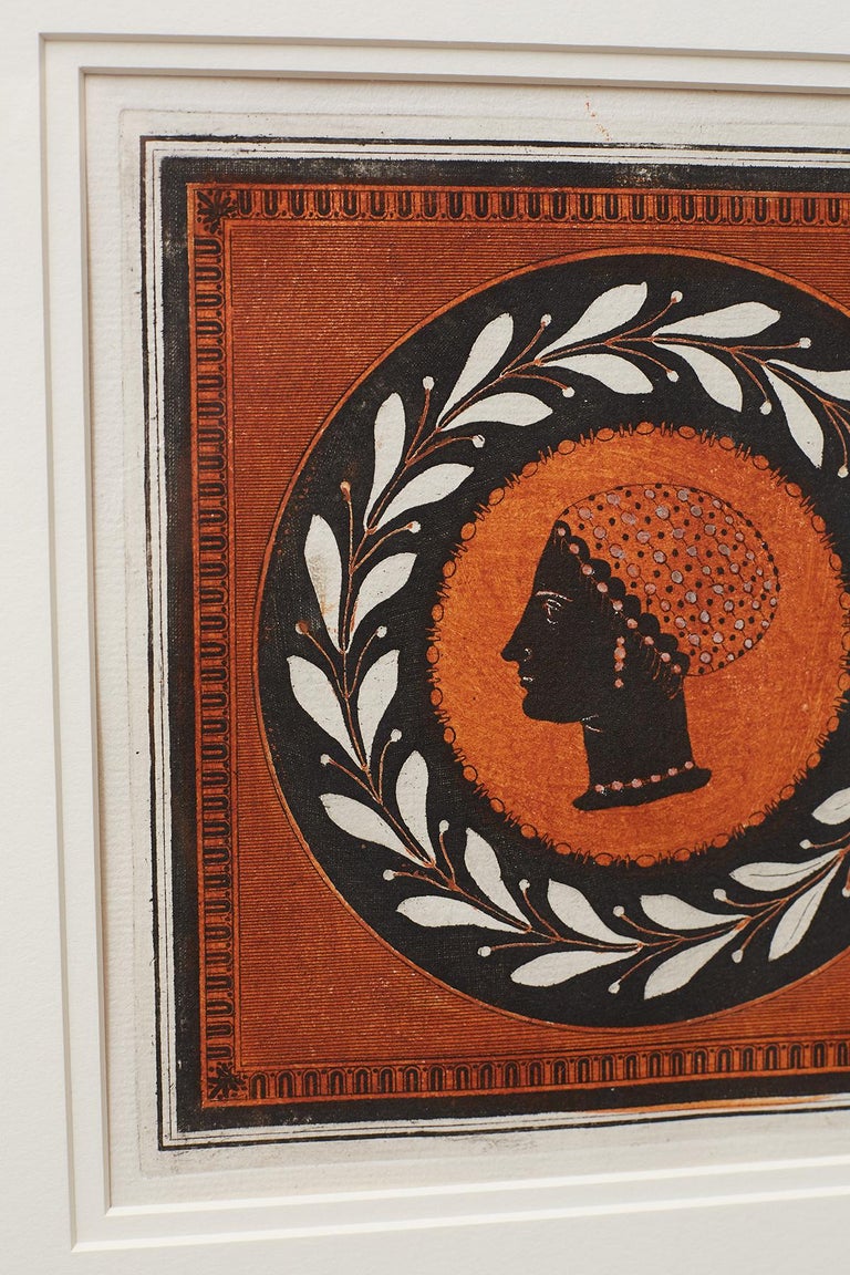 Pair of English William Hamilton Greco-Roman Engravings For Sale at 1stDibs