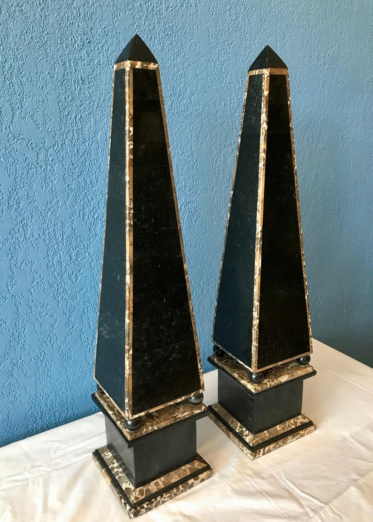 Pair of Enormous Obelisks by Maitland Smith at 1stDibs