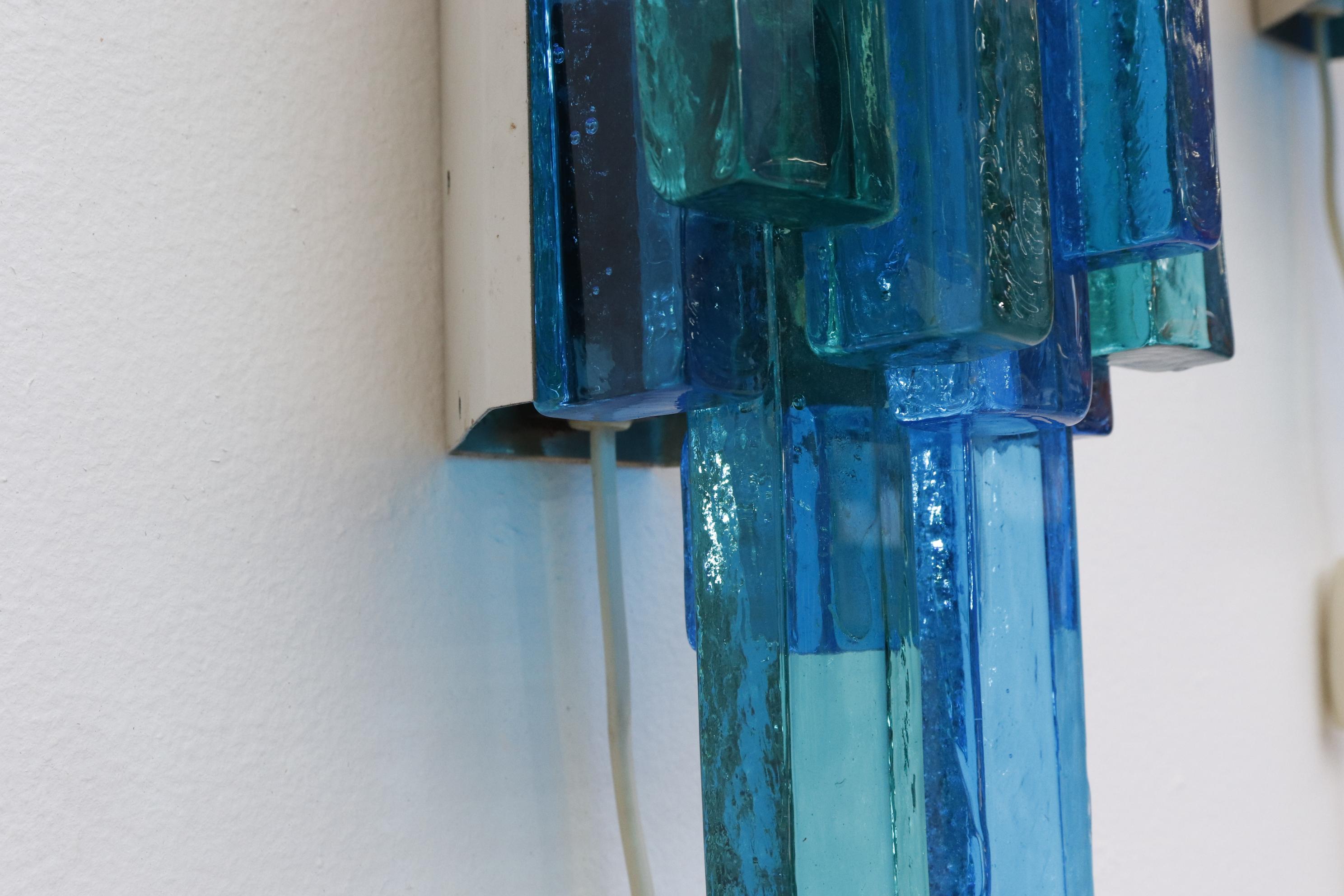 Pair of Eric Hoglund Style Art Glass Sconces at 1stDibs