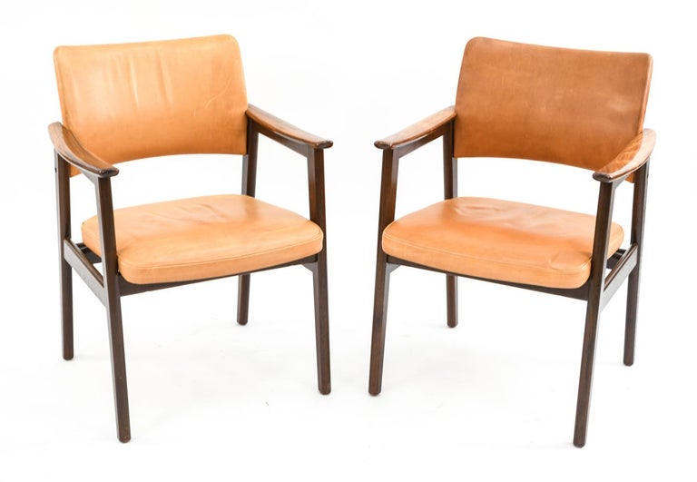 Pair of Erik Kirkegaard Danish Model 56 Armchairs For Sale at 1stDibs