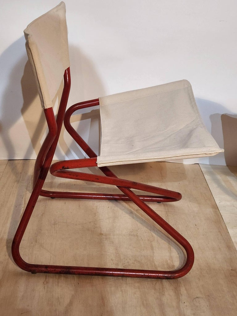 Pair of Erik Magnussen Red Z Easy Chairs Torben Ørskov, Denmark, 1960s ...