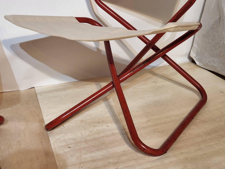 Pair of Erik Magnussen Red Z Easy Chairs Torben Ørskov, Denmark, 1960s ...