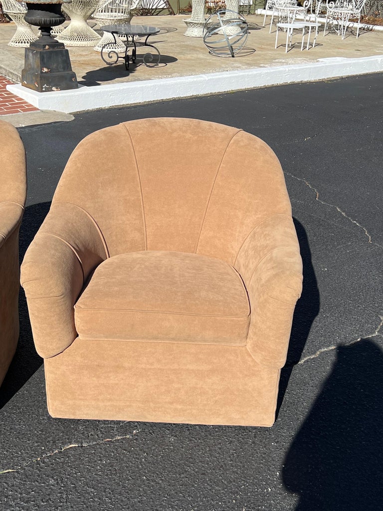 Pair of Ethan Allen Swivel Chairs For Sale at 1stDibs