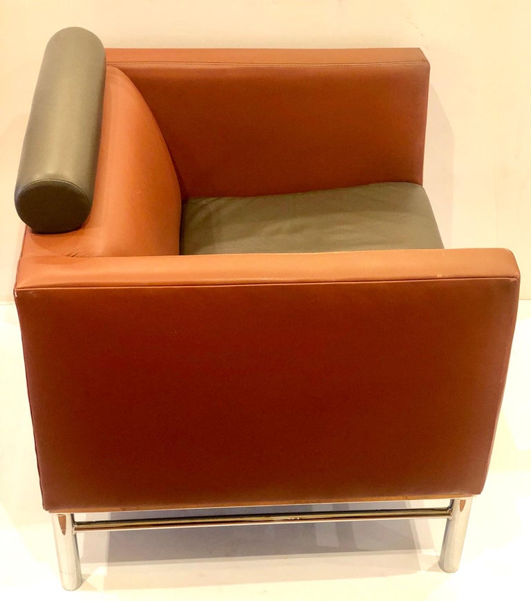 Pair of Ettore Sottsass Eastside Lounge Chairs for Knoll, Italy at 1stDibs