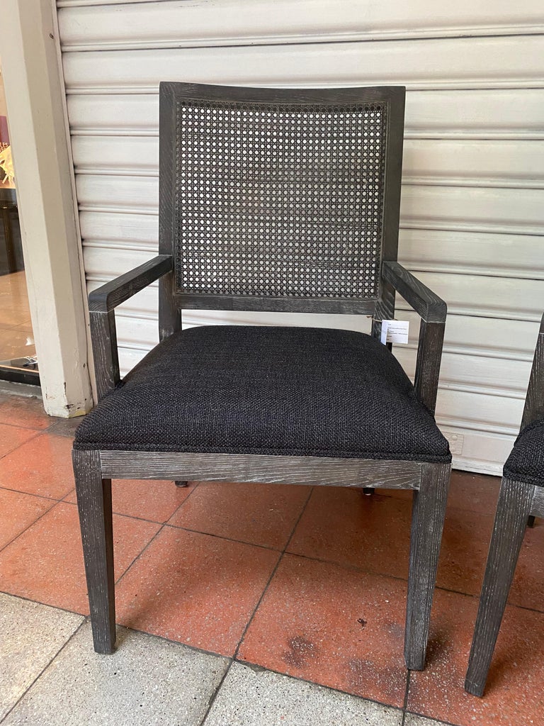 Pair of Eva Armchairs, Ivory White Anthracite Color For Sale at 1stDibs