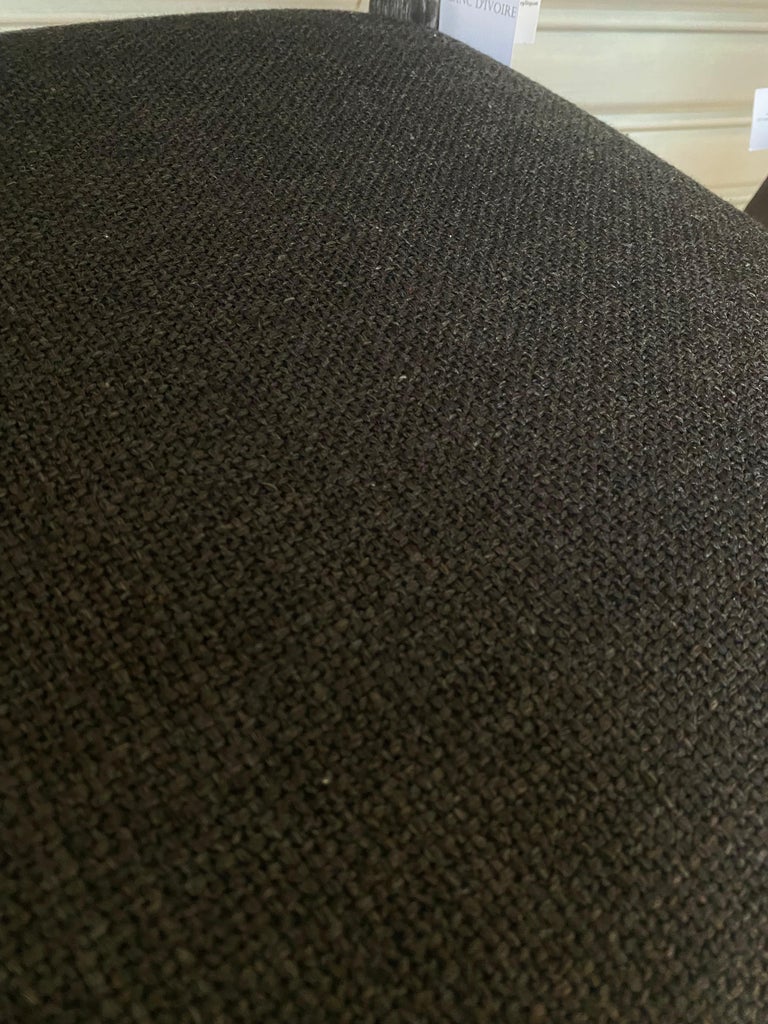 Pair of Eva Armchairs, Ivory White Anthracite Color For Sale at 1stDibs