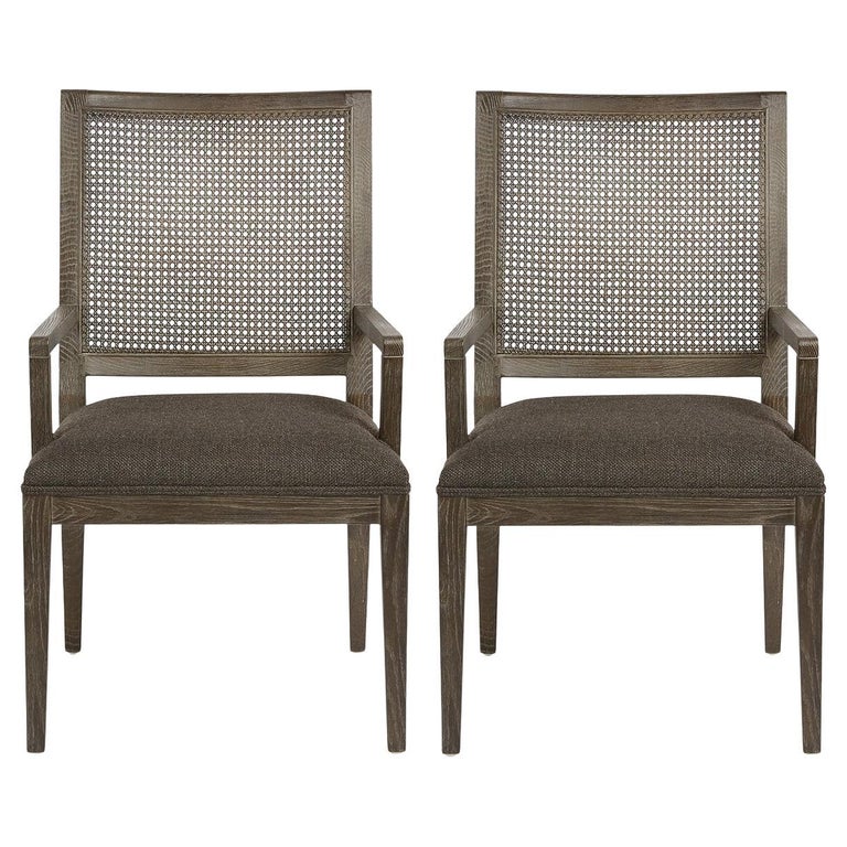 Pair of Eva Armchairs, Ivory White Anthracite Color For Sale at 1stDibs