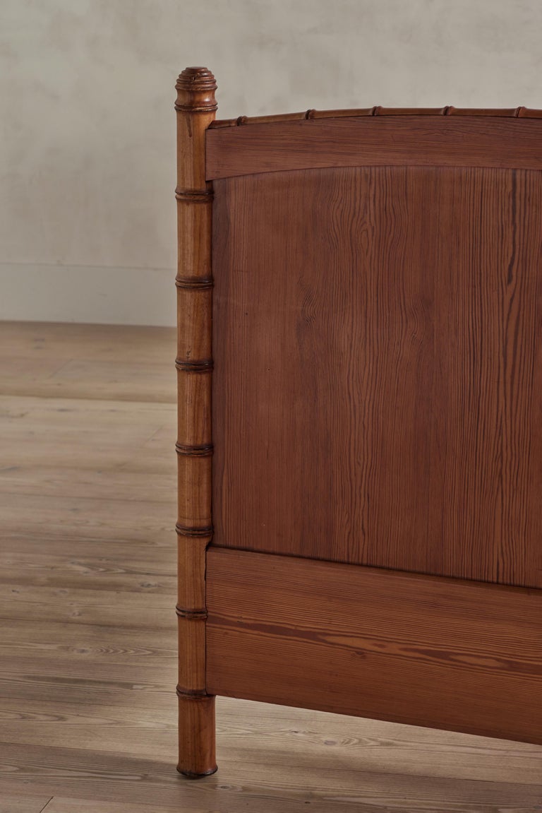 Pair of Faux Bamboo Single Beds For Sale at 1stDibs