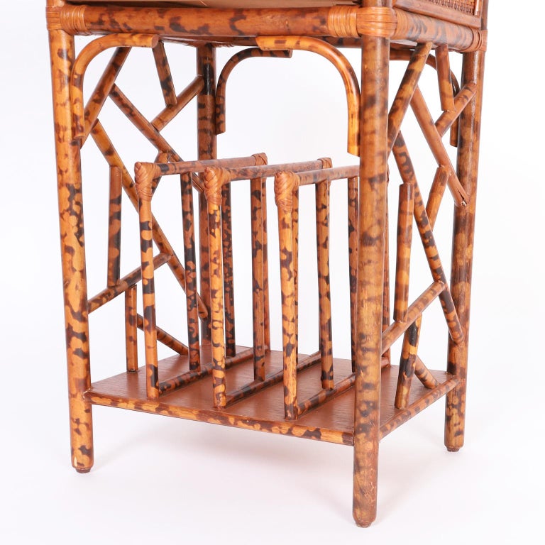 Pair of Faux Bamboo Stands For Sale at 1stDibs