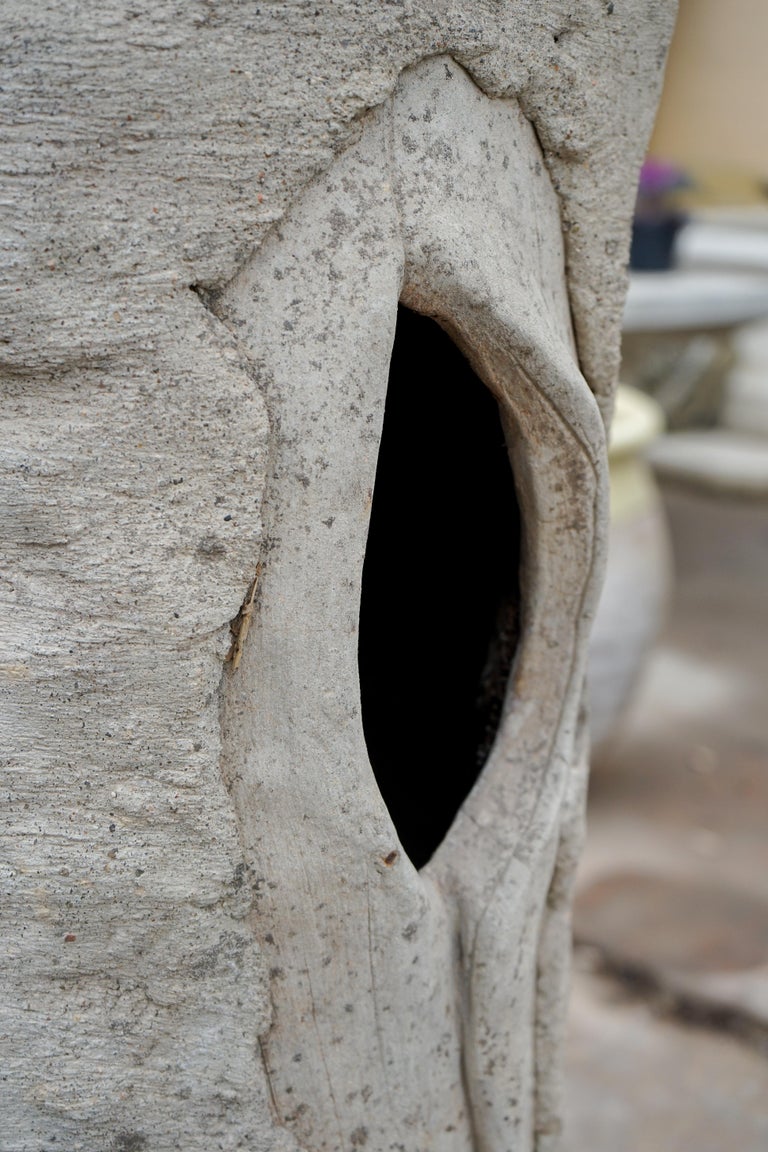 Pair of Faux Bois Tree Trunk Pillars at 1stDibs