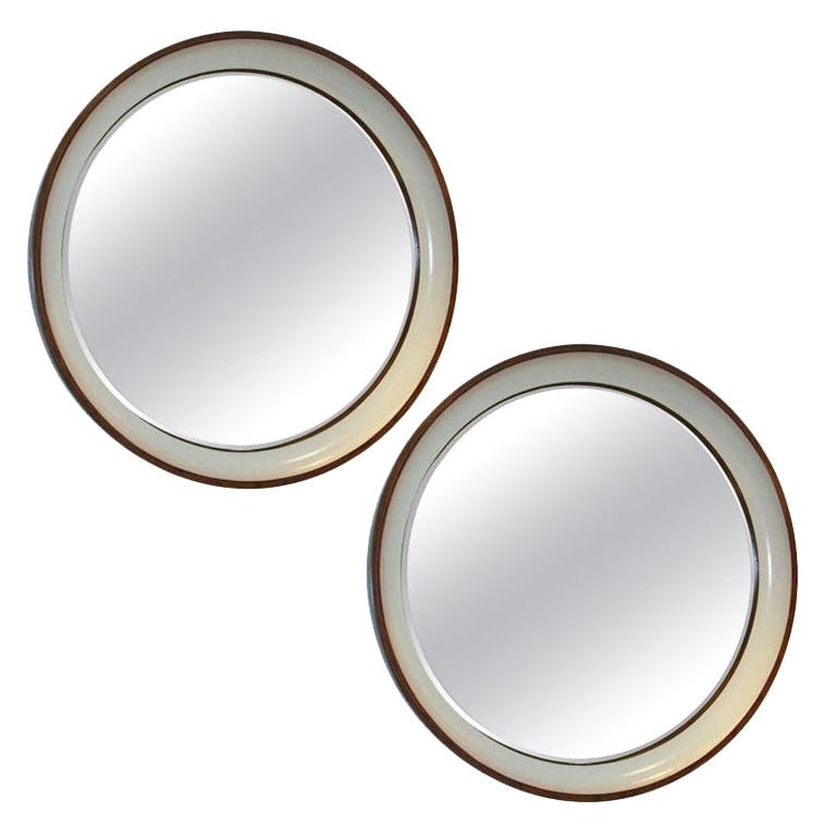 Pair of Tole Faux Painted Mirrors For Sale at 1stDibs