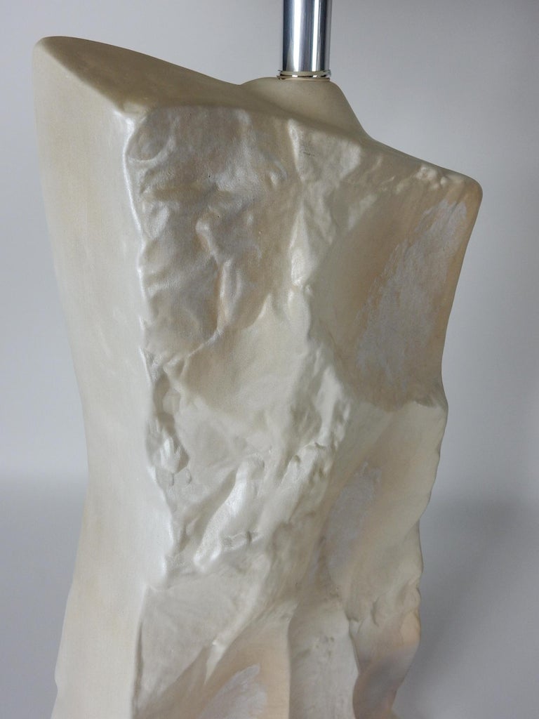 Pair of Faux Slate Stone Table Lamps, 1970's For Sale at 1stDibs