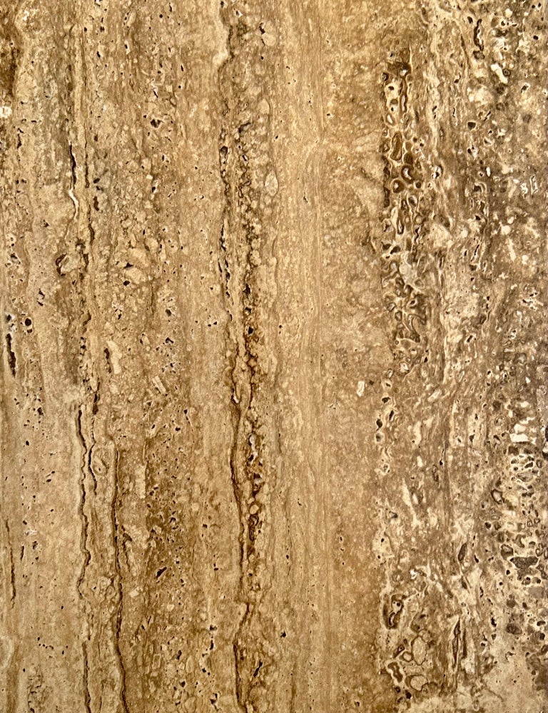 Pair of Faux Travertine Laminate Pedestals by Austin Productions, Circa ...