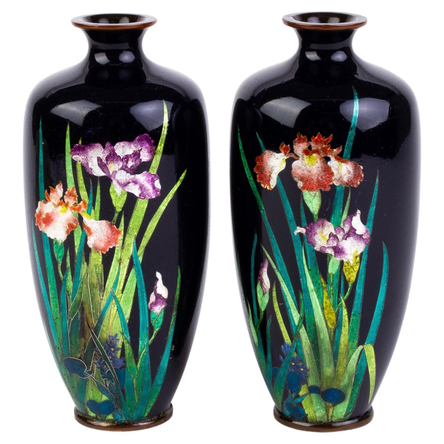 Japanese Enamel Cloisonne Lidded Barrel Jar Meiji 19th Century For Sale ...