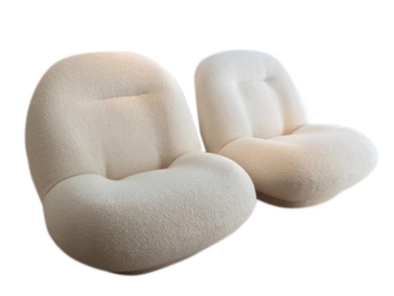 Pair of Fireside Chairs Pasha by Pierre Paulin, 1972 at 1stDibs