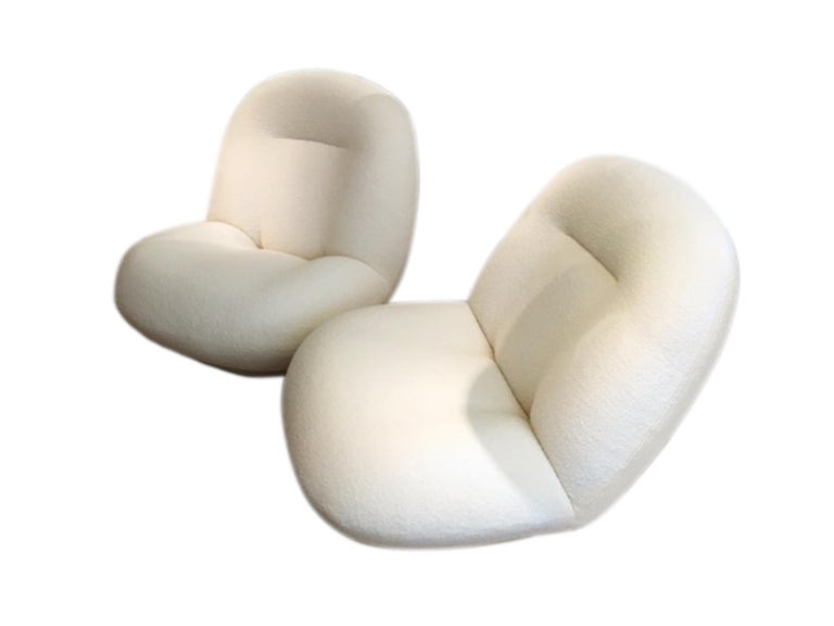 Pair of Fireside Chairs Pasha by Pierre Paulin, 1972 at 1stDibs
