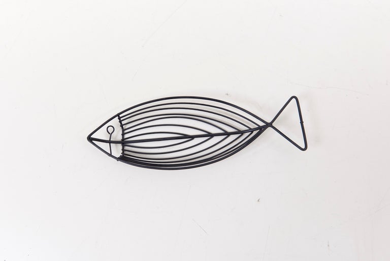 Pair of Fish Bowls in Wire For Sale at 1stDibs
