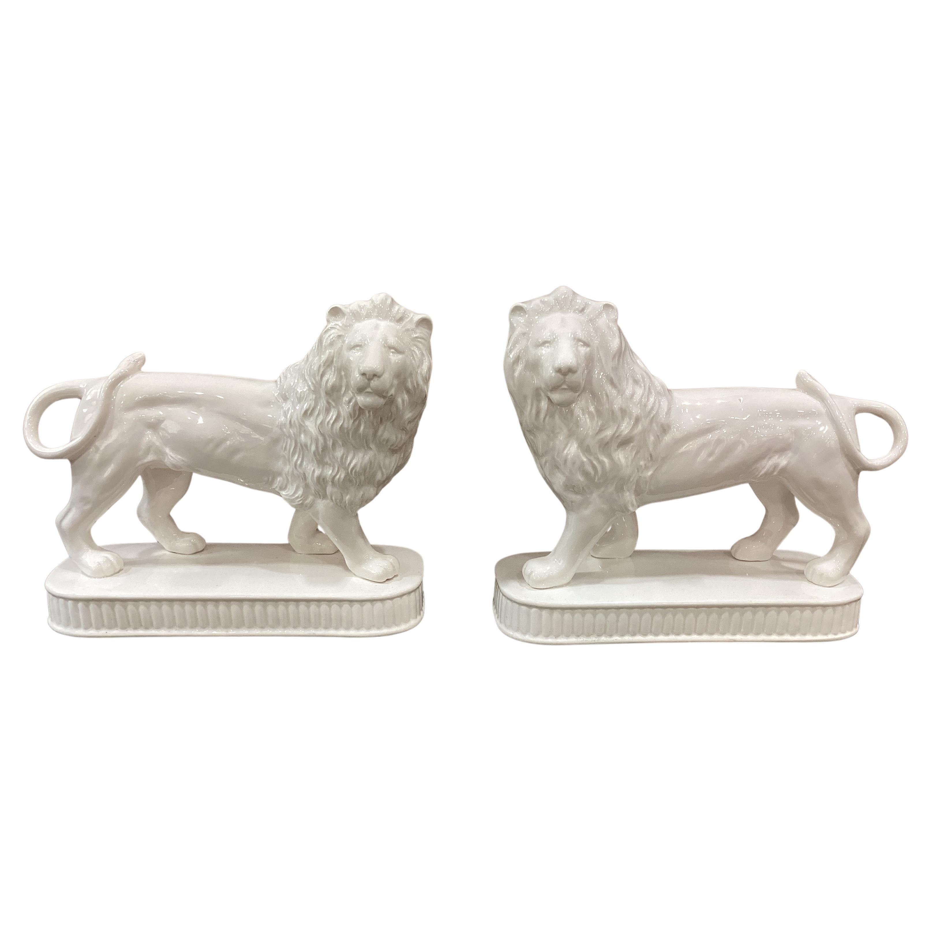Two Ceramic Lions For Sale at 1stDibs | ceramic lions for sale, lion ...