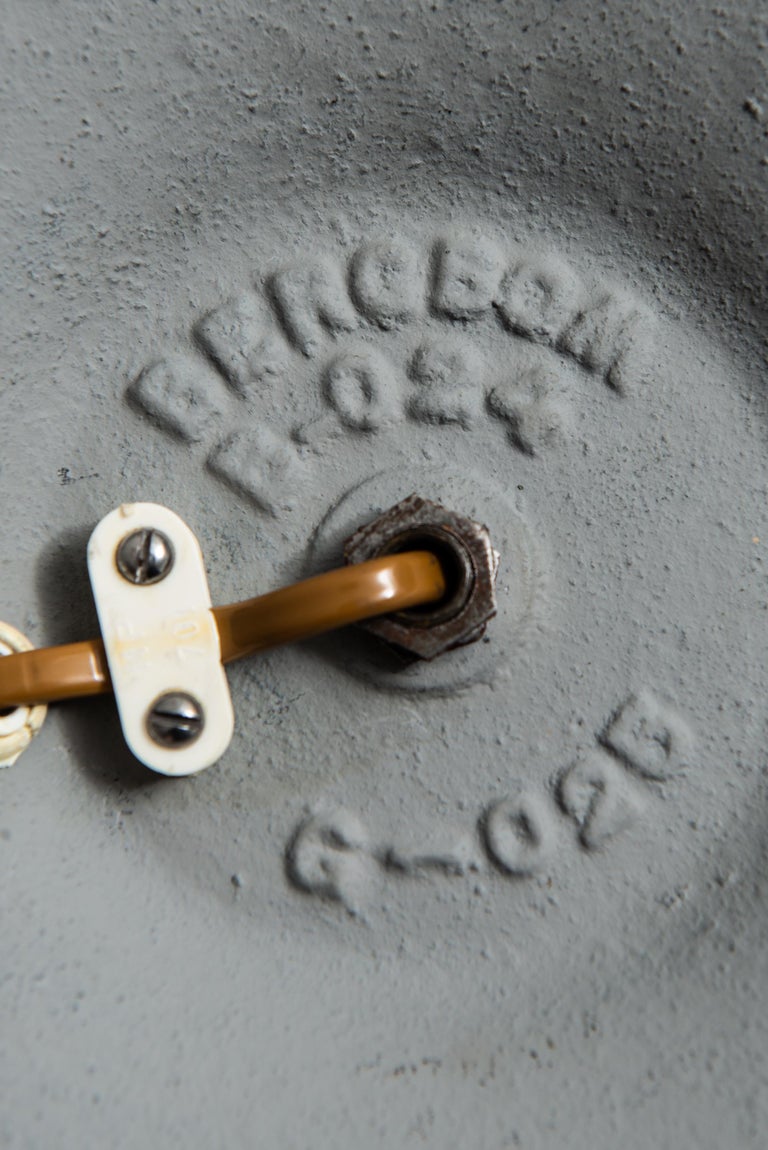 Pair of Floor Lamps Model G-025 in Brass Produced by Bergbom in Sweden ...