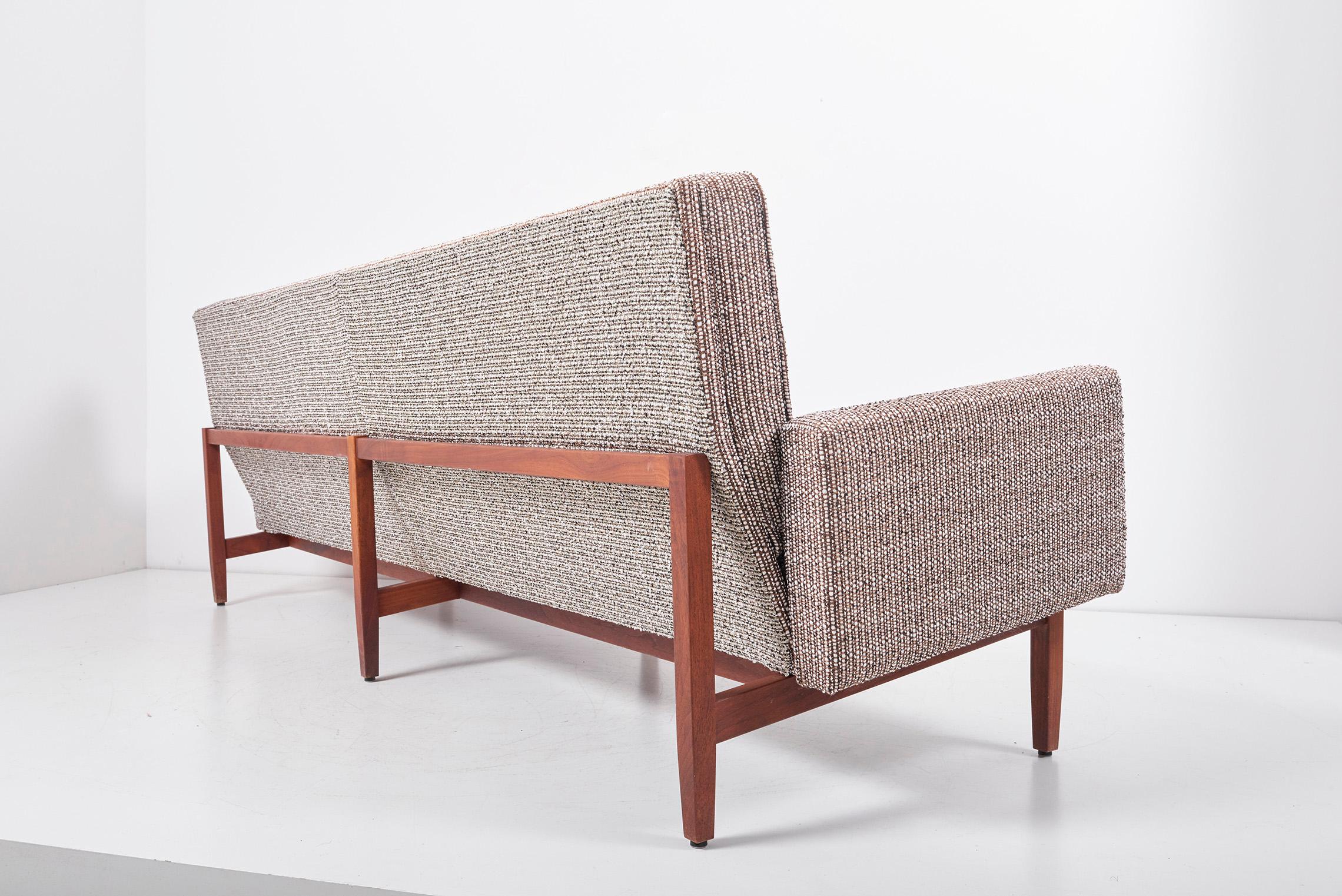 Pair of Florence Knoll 57W Sofas by Knoll Associates 1950s, US at 1stDibs