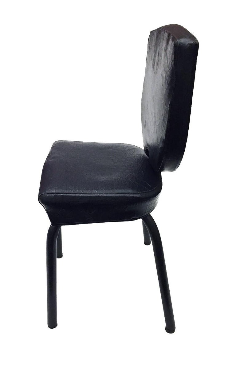 Pair of 1930s Moleskin and Metal Folding London Taxi Chars For Sale at ...