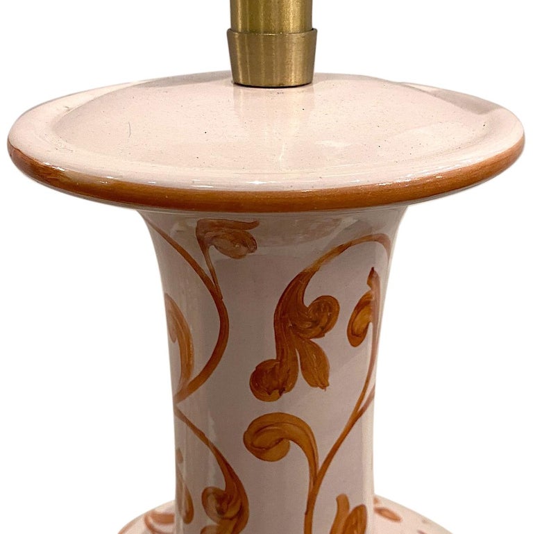 Pair of Foliage Motif Table Lamps For Sale at 1stDibs