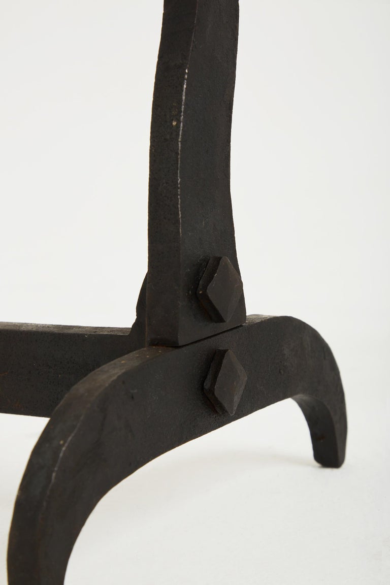 Pair of Forged Iron Fire Dogs For Sale at 1stDibs