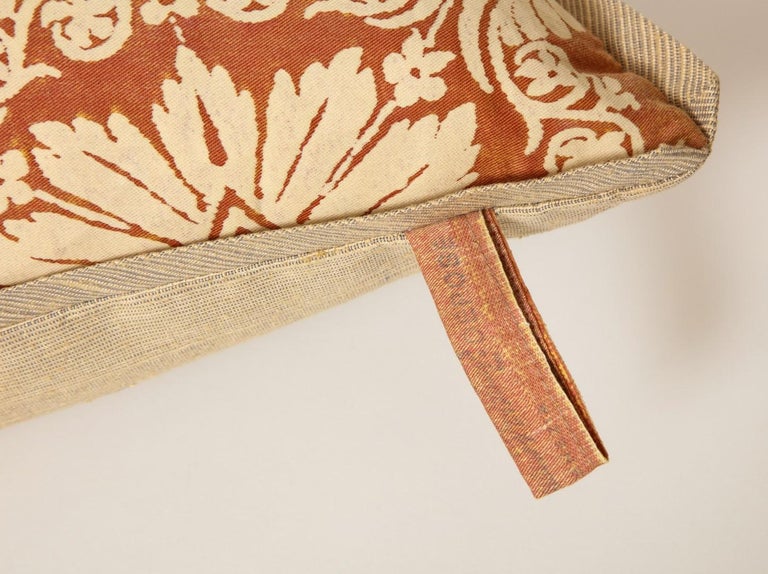 Pair of Fortuny Fabric Cushions in the Impero Pattern at 1stDibs