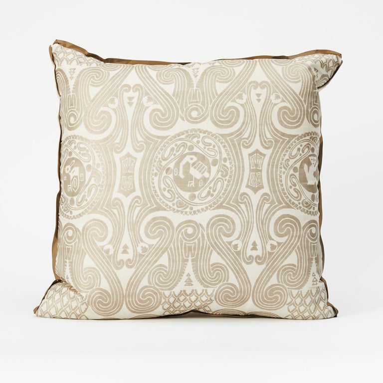 Pair of Fortuny Fabric Cushions in the Peruviano Pattern For Sale at ...