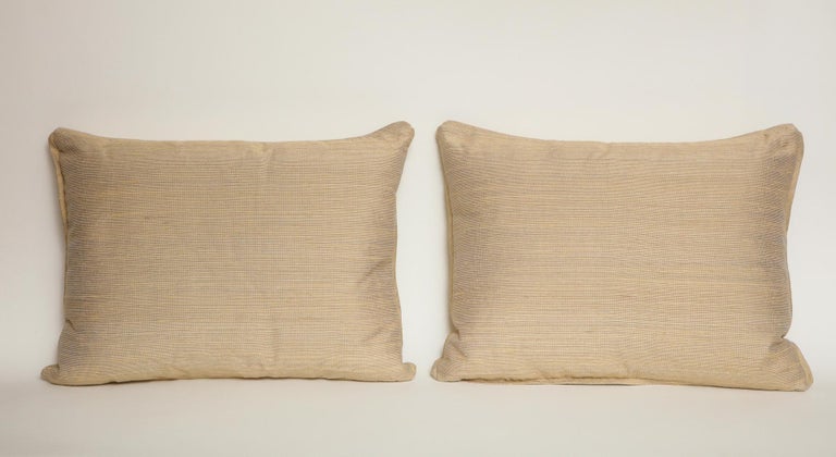 Pair of Fortuny Fabric Lumbar Cushions in the Lucrezia Pattern For Sale ...