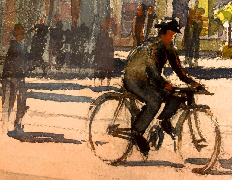 Pair of Framed and Matted Watercolors Signed J. Edwin Petersen For Sale ...