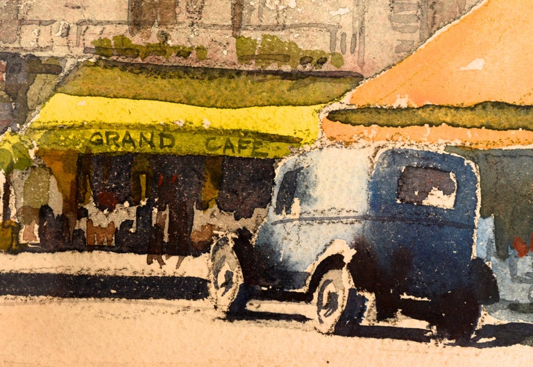 Pair of Framed and Matted Watercolors Signed J. Edwin Petersen For Sale ...