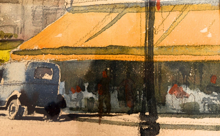 Pair of Framed and Matted Watercolors Signed J. Edwin Petersen For Sale ...