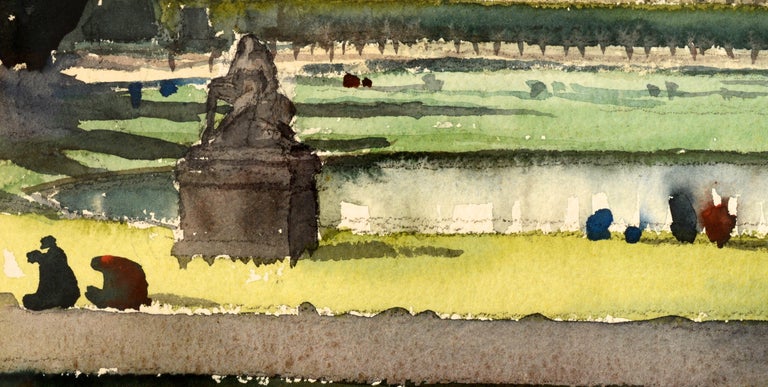 Pair of Framed and Matted Watercolors Signed J. Edwin Petersen For Sale ...