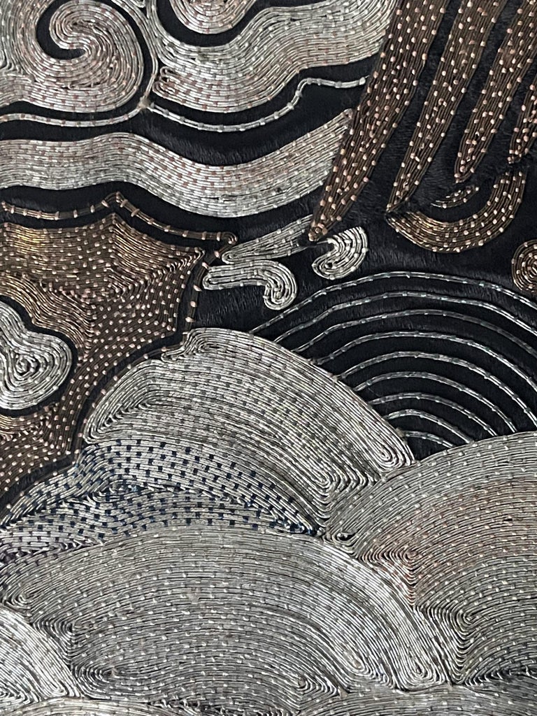 Pair of Framed Chinese Embroidered Eighth Rank Badges Qing Dynasty For ...