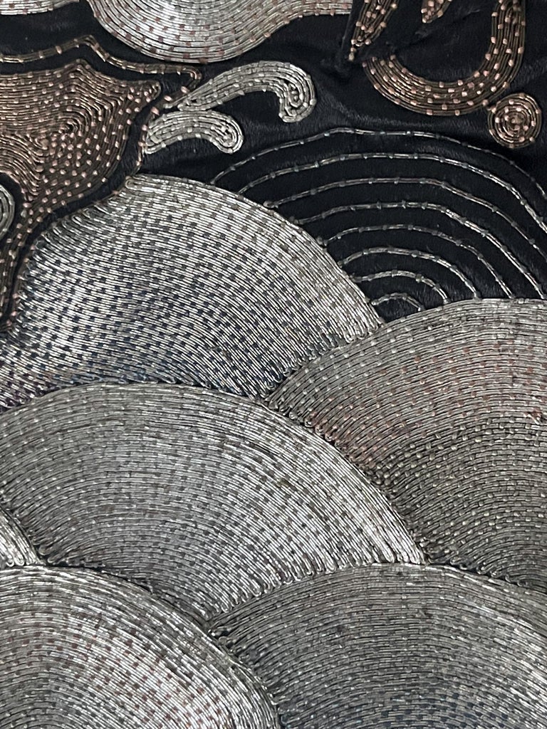 Pair of Framed Chinese Embroidered Eighth Rank Badges Qing Dynasty For ...