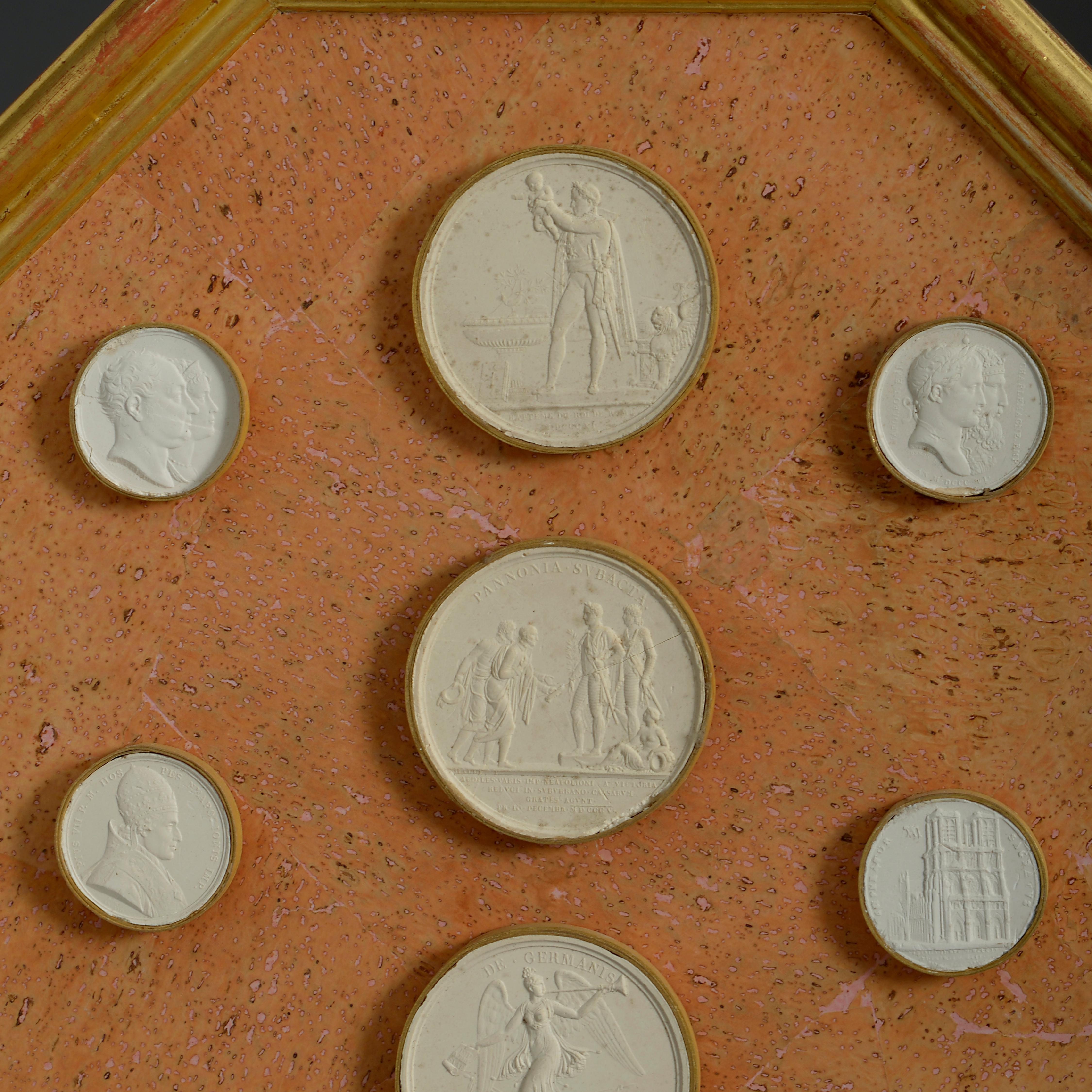 Pair of Framed Groups of Plaster Intaglios at 1stDibs