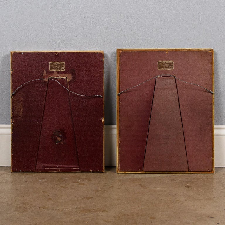 Pair of Frames with Fashion Portraits by Desgranges, 1920s For Sale at ...