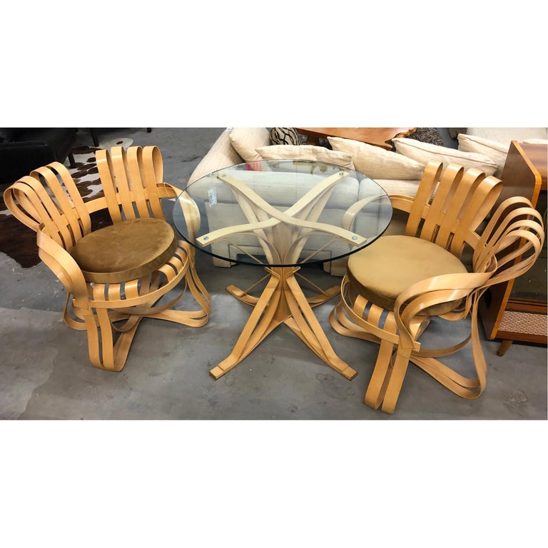 Pair of Frank Gehry for Knoll Cross Check Chairs at 1stDibs
