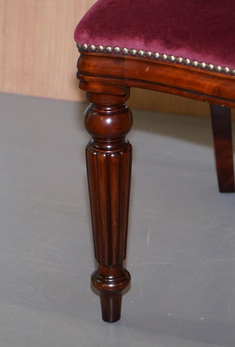 Pair of Frank Hudson and Sons Harrods Stamped Medallion Hardwood Dining ...