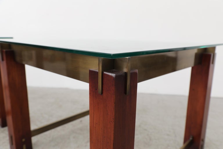 Pair of Frank Lloyd Wright Style Side Tables For Sale at 1stDibs