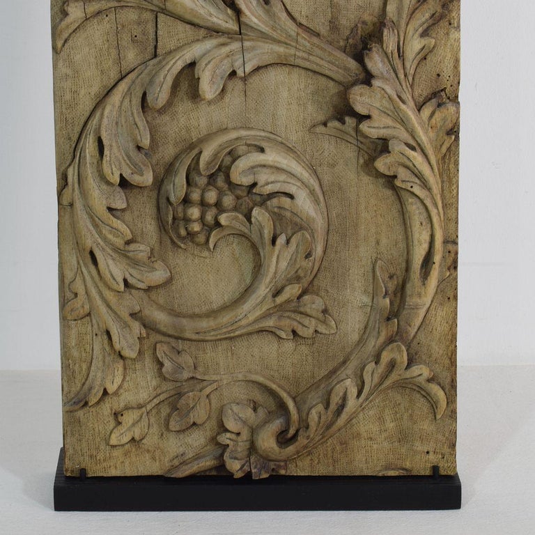 Pair of French 18th Century Carved Wooden Baroque Panels with Curls at ...