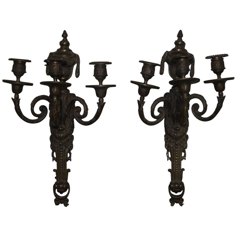 Pair of French 18th Century Sconces For Sale at 1stDibs